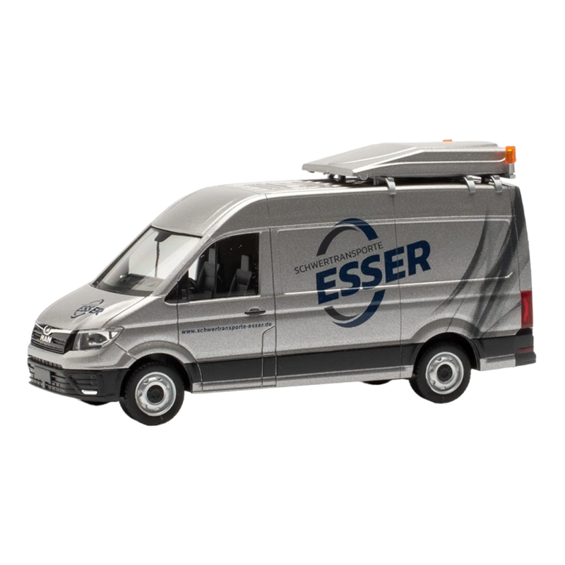 Herpa 96843 MAN TGE Kasten Schwertransporte "ESSER" Modellfahrzeug H0 1:87